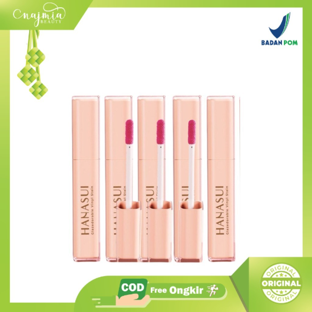 Jual Hanasui Glazedorable Vinyl Stain - Lip Gloss / Lip Glaze / Vinyl ...