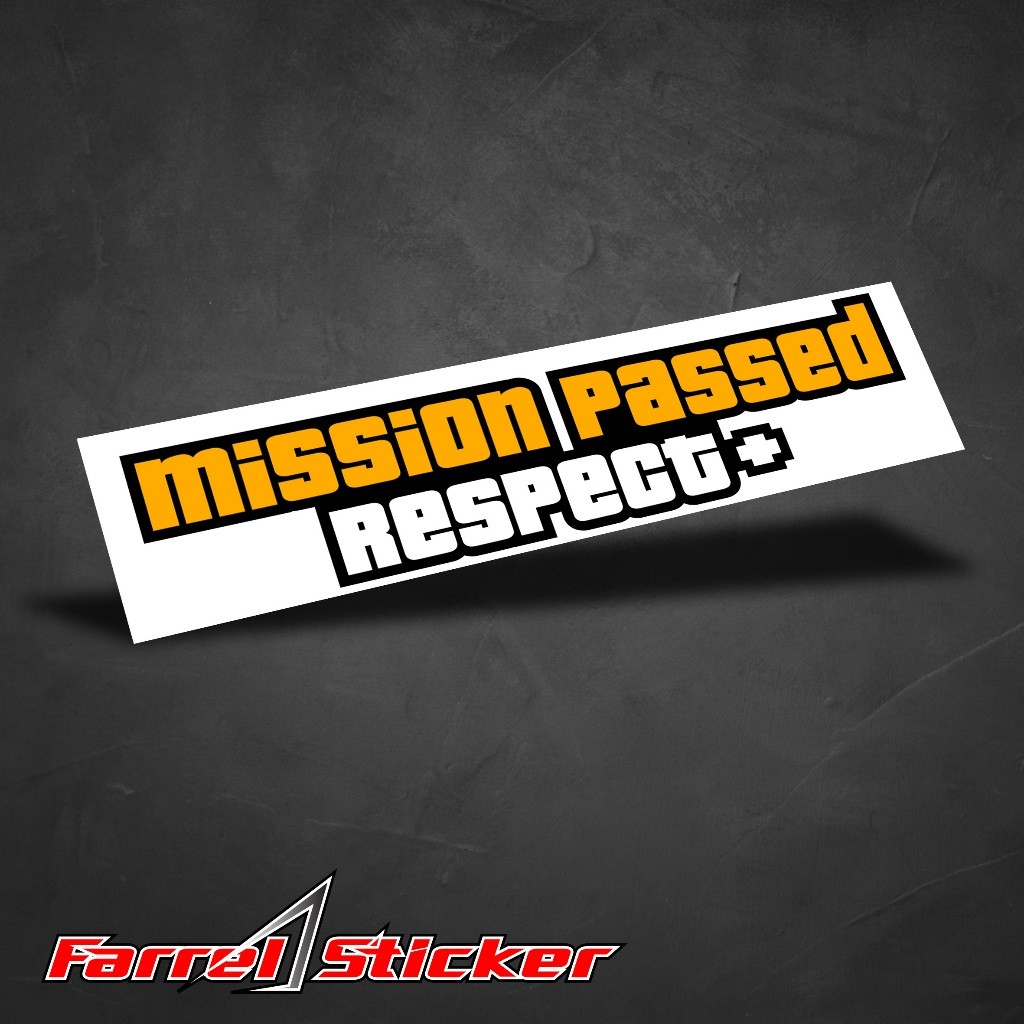 Jual Sticker Gta Sticker Mission Passed Respect | Shopee Indonesia
