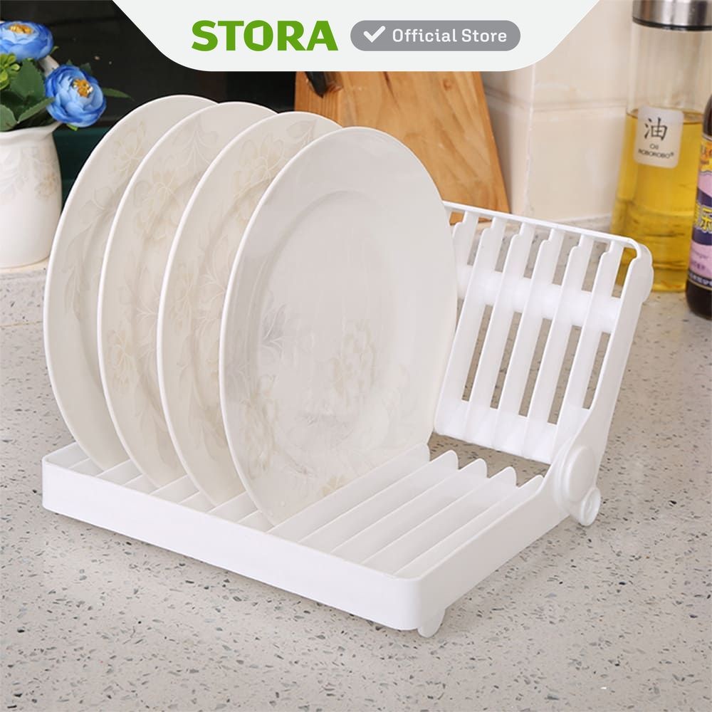 Jual Stora Rak Piring Mini Folded - Putih Dish Rack Tempat Peralatan ...