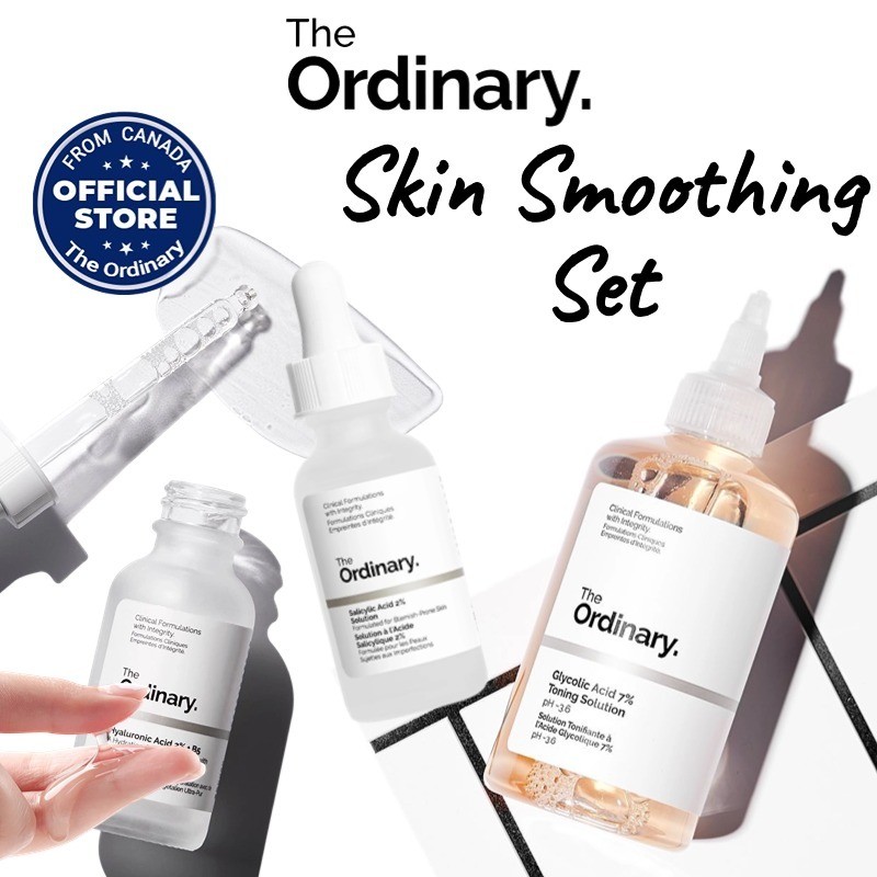 Jual The Ordinary Skin Smoothing Set Glycolic Acid 7% Toning Solution ...