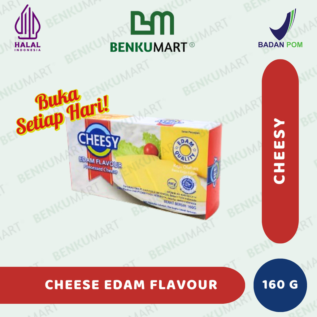 Jual Cheesy Edam Flavour - Keju Rasa Edam 160 gram HALAL | Shopee Indonesia