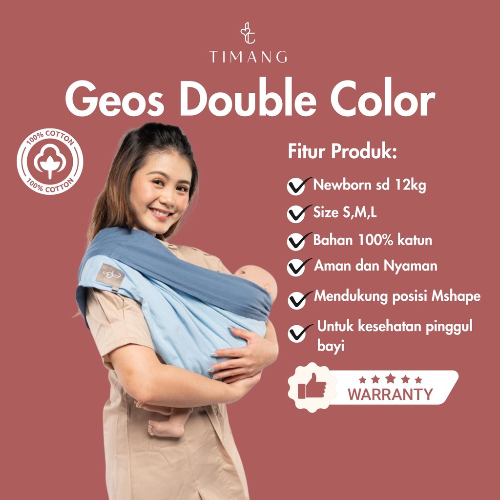 Jual 𝐓𝐈𝐌𝐀𝐍𝐆 - GEOS / Gendongan Kaos Double Color | Shopee Indonesia