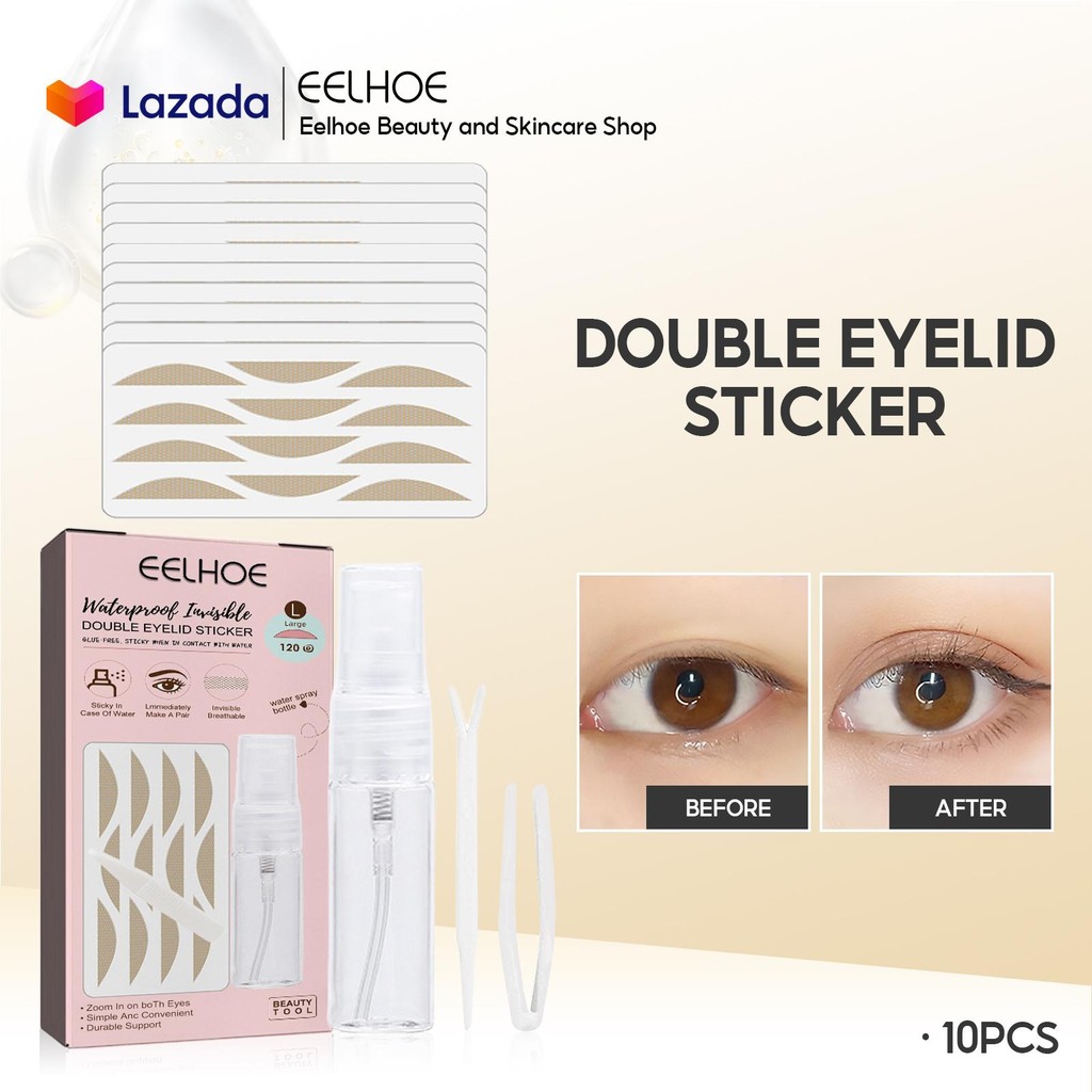 Jual Eelhoe Lace Traceless Double Eyelid Patch Big Eyes Makeup Eyelid ...