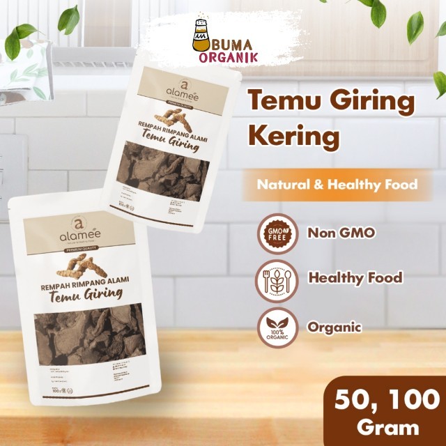 Jual ALAMEE Temu Giring Kering Organik Iris Kuning Gajah Rempah Rimpang ...