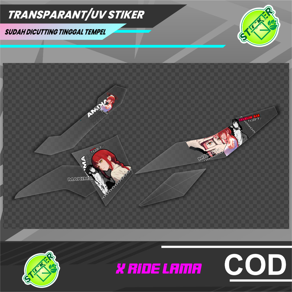 Jual STRIPING TRANSPARAN CLEAR SIMPEL YAMAHA X RIDE OLD MAKIMA CHAINSAW ...