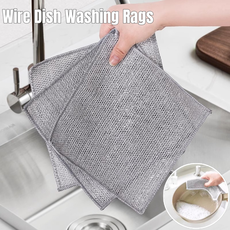 Jual CARAT Kain Lap Dapur Kawat Bentuk Petak Halus Untuk Membersih ...