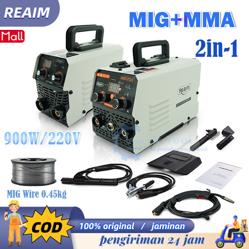 Jual Mesin Las RAEIM Inverter MIG-250 120A IGBT Mesin las mig tanpa gas Inverter Trafo las Mesin ...