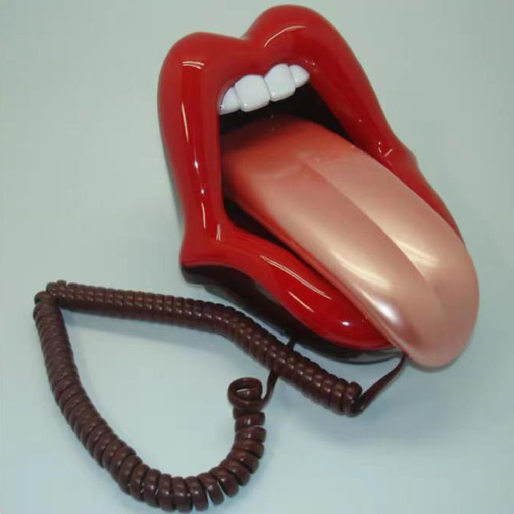 Jual Novelty Tongue Stretching Sexy Lips Mouth Corded Phone Telephone ...