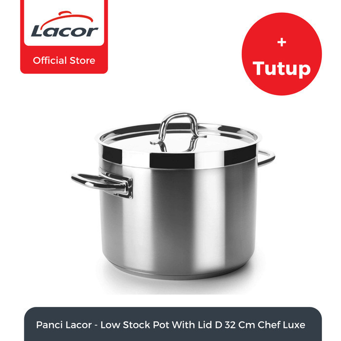 Jual Panci Kaldu / Low Stock Pot Lacor Chef Luxe denga Tutup | Shopee ...