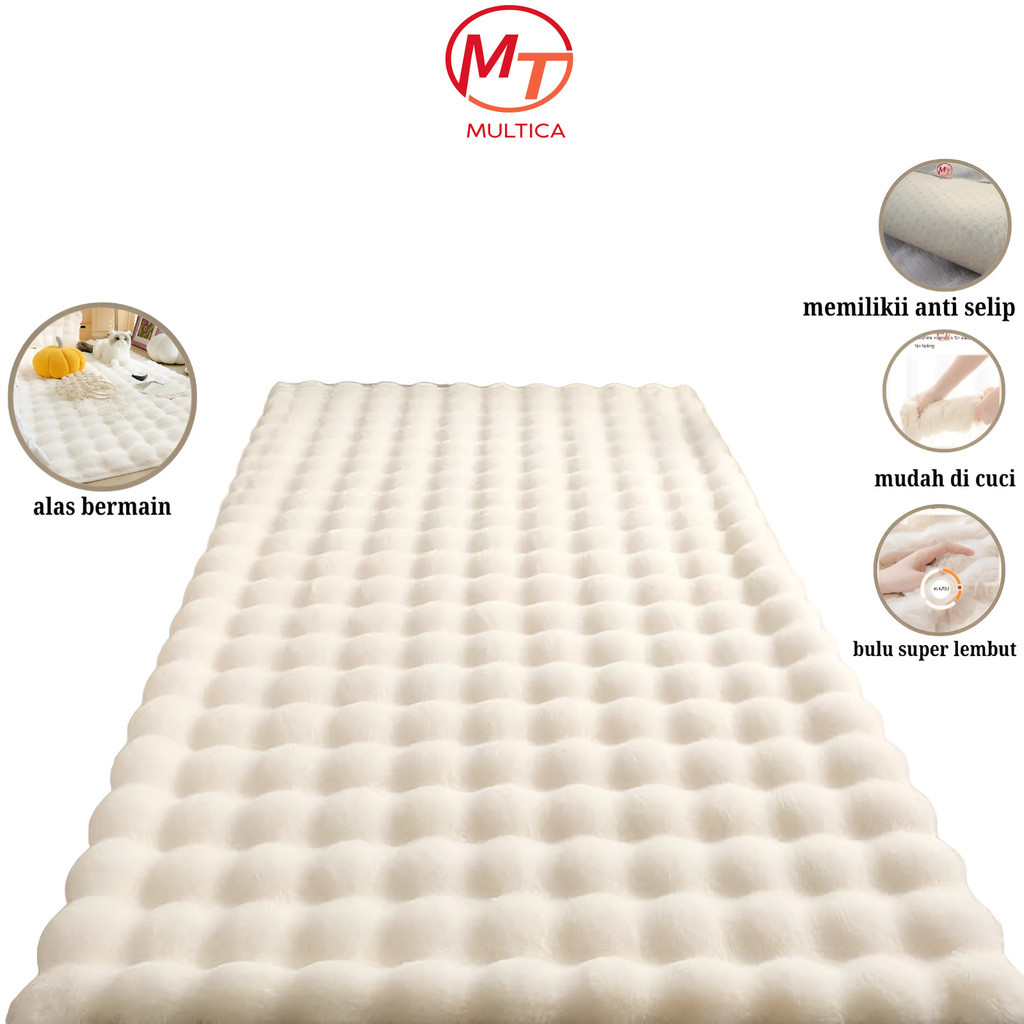 Jual Multica Home Official Carpet Bulu Lembut Playmat Bayi Mewah Alas ...