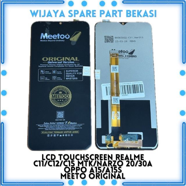 Jual LCD TOUCHSCREEN REALME C11/C12/C15 MTK/NARZO 20/30A/OPPO A15 MEETO ORIGINAL BLACK | Shopee ...