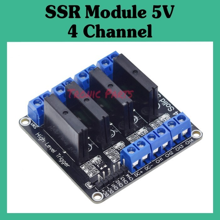 Jual 4 Channel SSR Low Level Solid State Relay Module 5V DC G3MB 202P ...