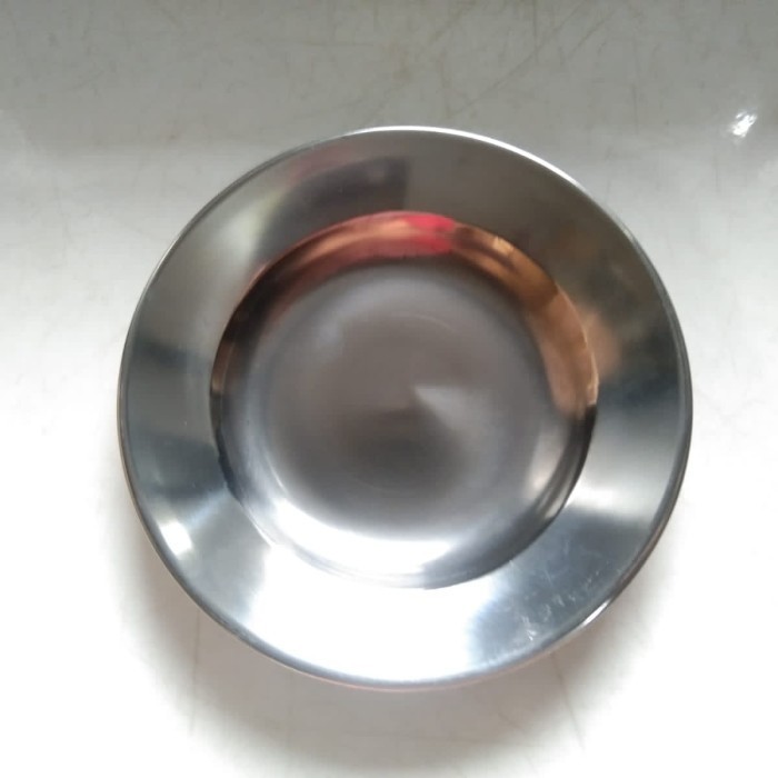 Jual piring stainless steel preparation plate ukuran 14cm 16cm 18cm ...