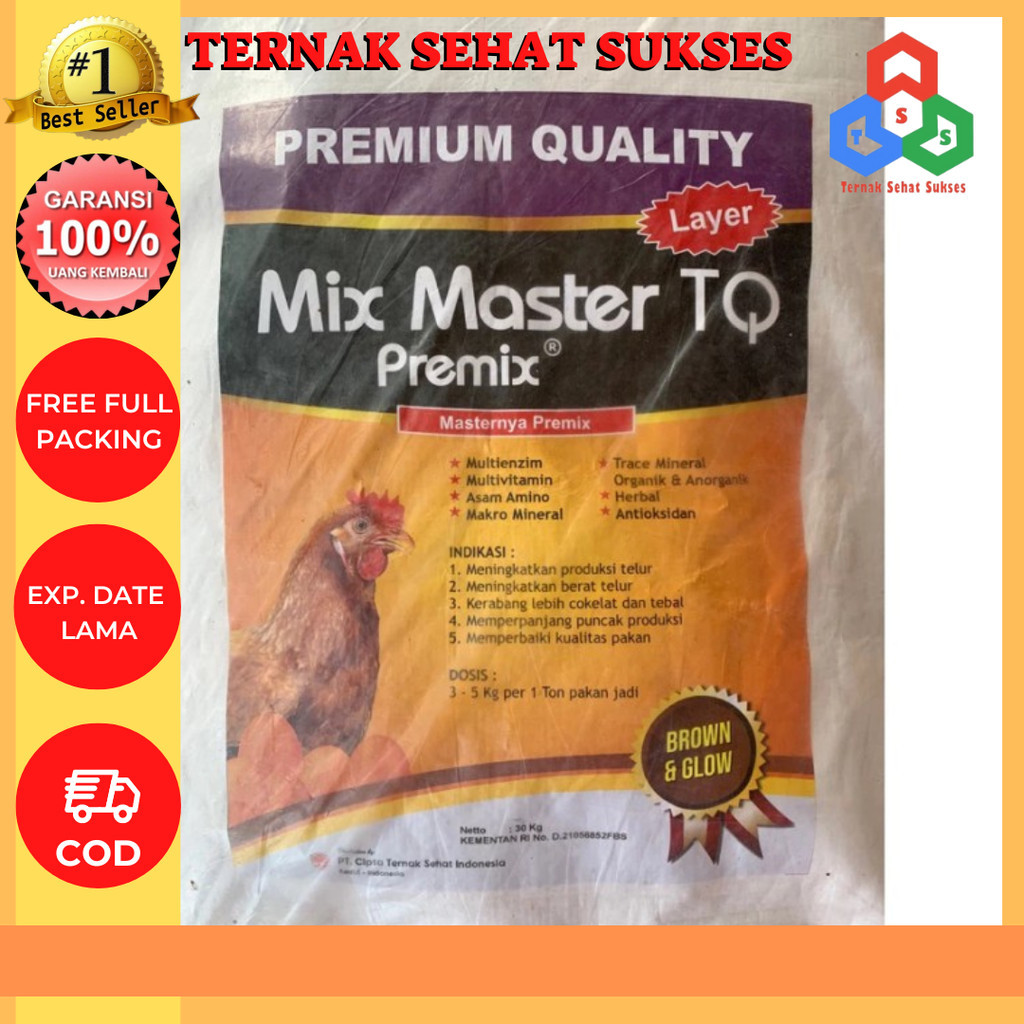 Jual MIX MASTER PREMIX LAYER 30 KG - Suplemen Pakan Untuk Ayam Petelur ...