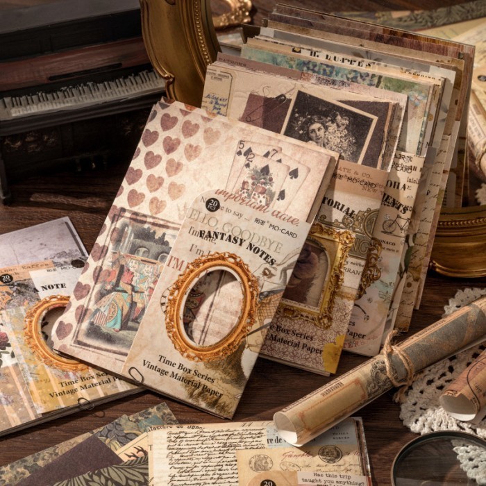 Jual Kertas Lembar Hias Scrapbook Set Journalling Kit Paper Set Kertas ...