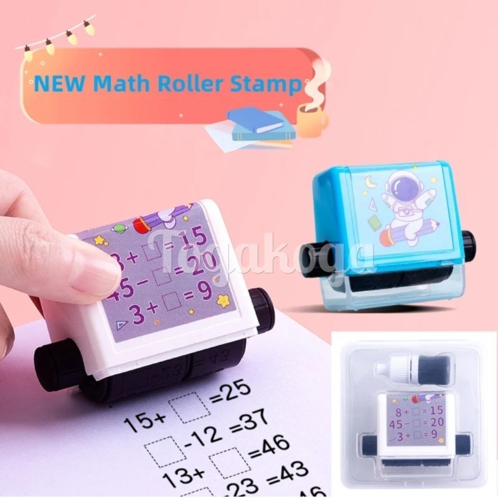 Jual New Math Roller Stamp Soal Matematika Anak Belajar Menghitung ...