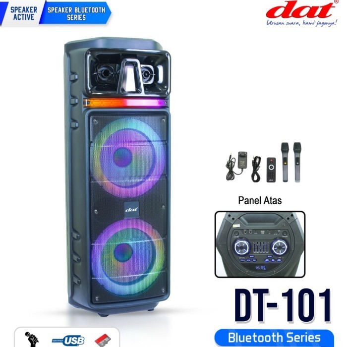 Jual Speaker Portable Wireless Dat DT 101 Original 10 inch Bluetooth ...