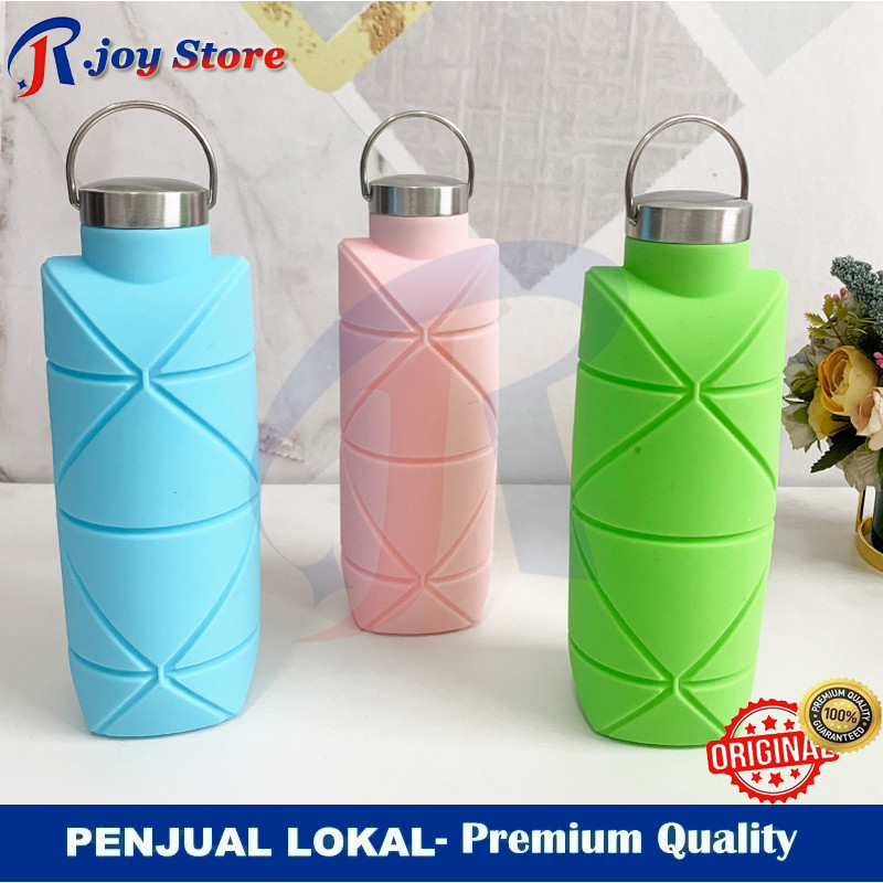 Jual R.joy-750ml botol minum lipat botol minum lipat silikon tempat ...
