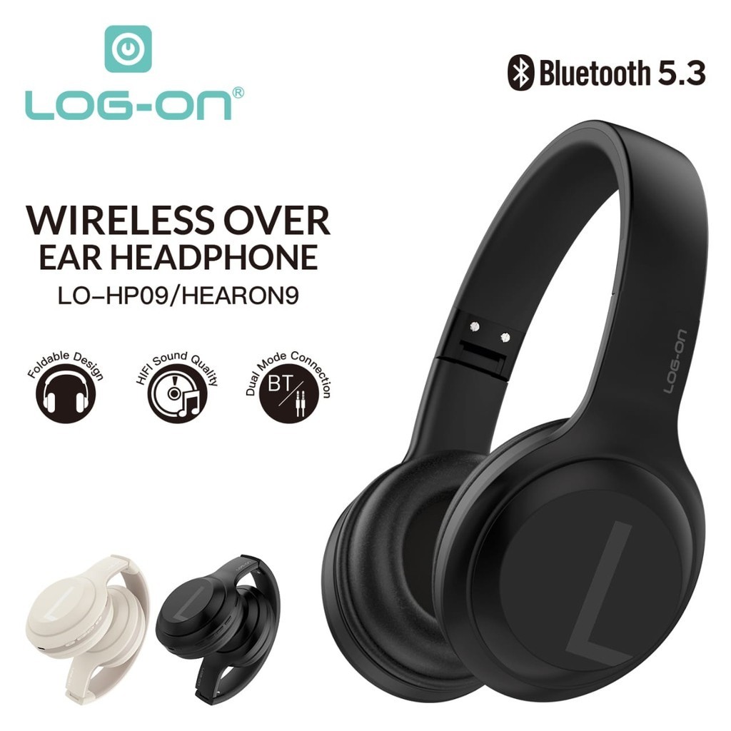 Jual LOG ON WIRELESS HEADPHONE BT5.3 (BISA UNTUK SOUNDCARD) WIRED 2IN1 ...