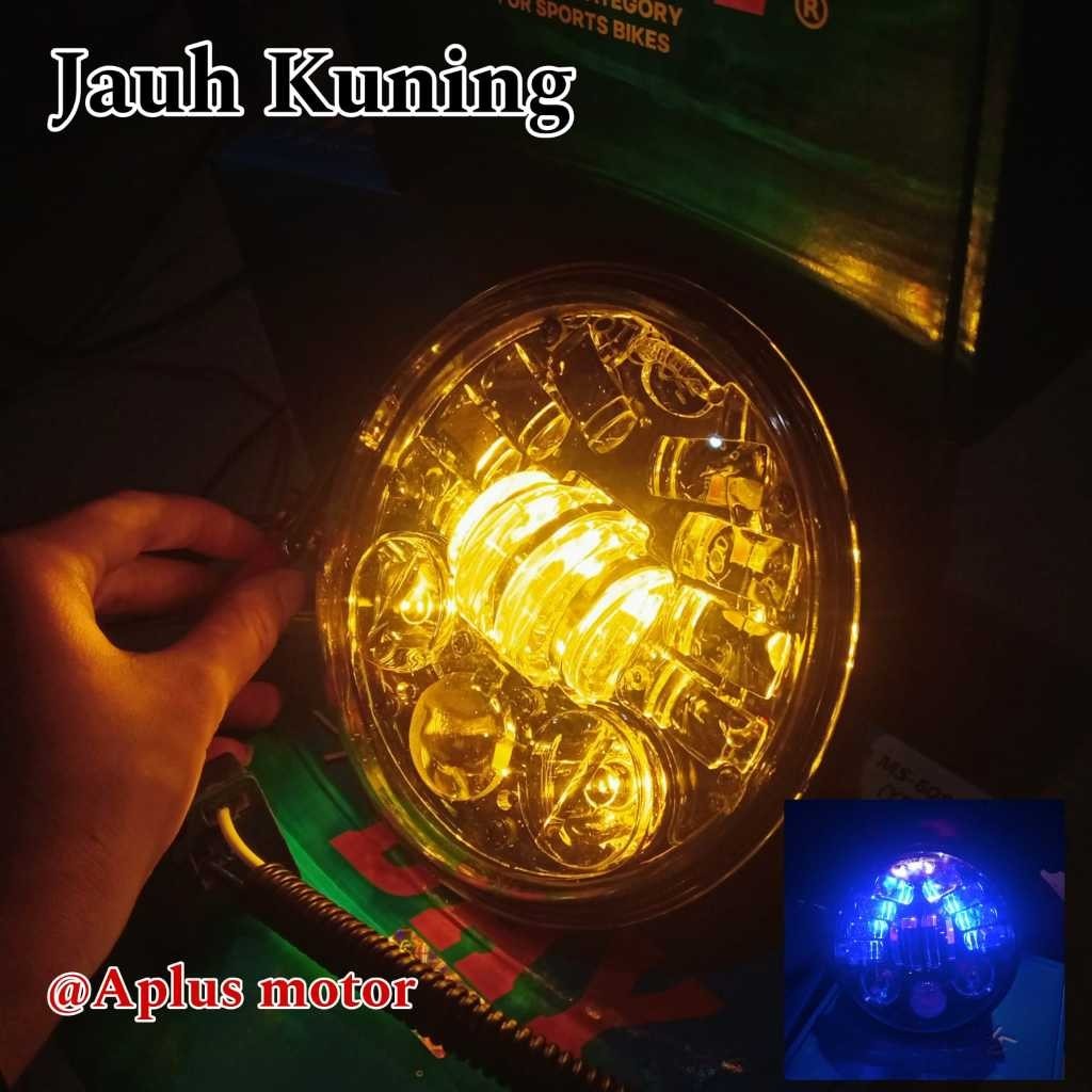 Jual LAMPU DAYMAKER 5 ,75 INCH SENJA BIRU PUTIH 16 LED DAY ORI FUNGSI ...