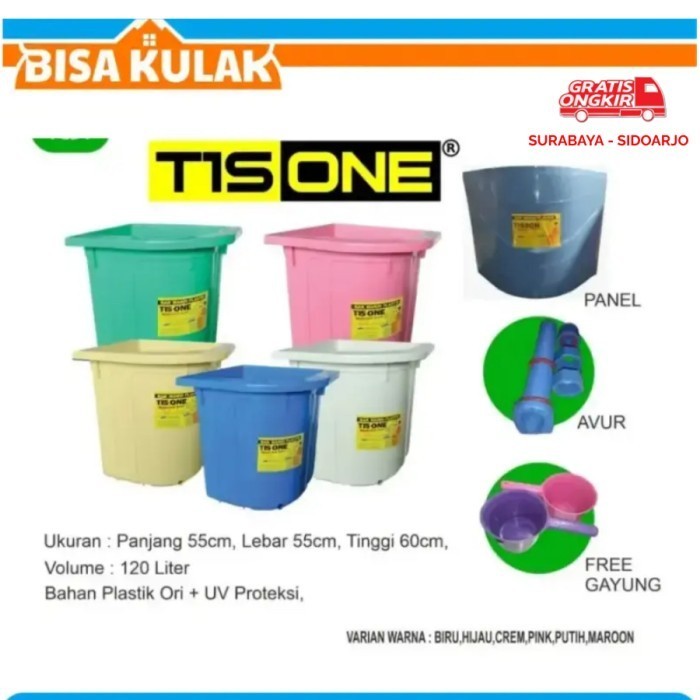 Jual Bak Mandi Plastik / Bak Mandi Fiber Tison Oval + Panel | Shopee ...