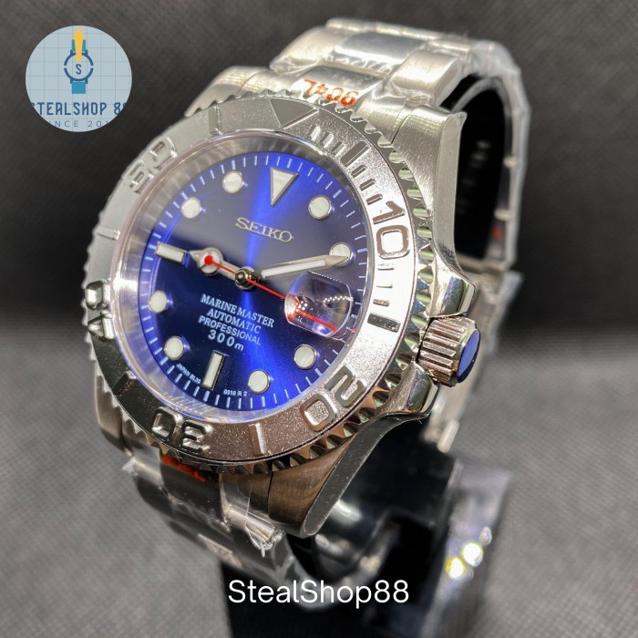 Jual Seiko YachtMaster Blue NH35 SubmarinerIndo Automatic Sapphire | Shopee Indonesia