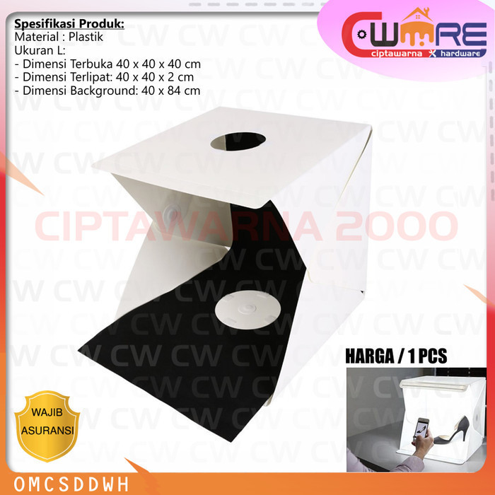 Jual Mini Photo Studio Foto Portable Untuk Photography dengan Lampu LED ...