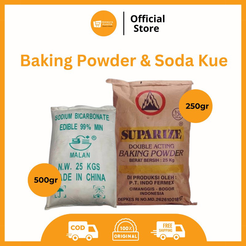 Jual Baking Soda Kue dan Baking Powder Doble Double Acting Food Grade ...