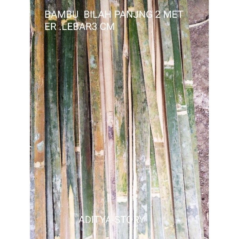 Jual Promo BAMBU BILAH PANJANG 2 METER LEBAR 3CM BAMBU /BAMBU AJIR ...