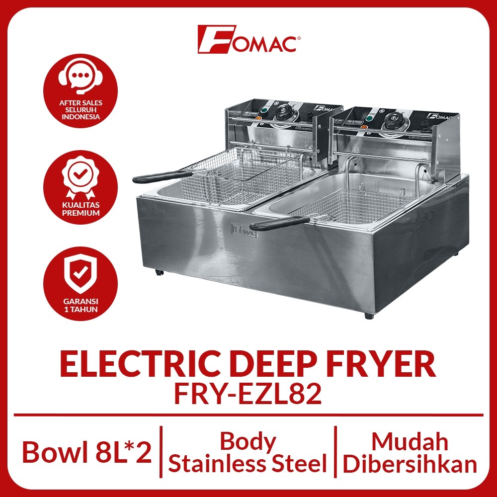 Jual FOMAC Deep Fryer Electric 4 Liter Dengan 1 Tangki Dan 2 Tangki ...
