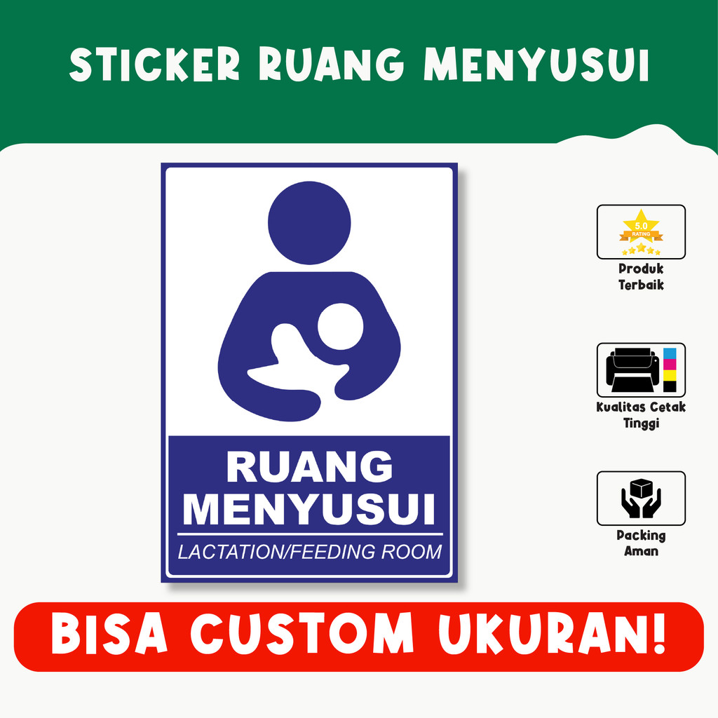Jual Sticker Ruang Menyusui / Ruang ASI / Ruang Laktasi – Tahan Air ...