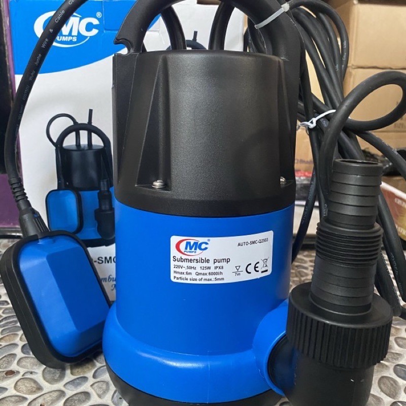 Jual PROMO !!! pompa celup kolam otomatis 125 watt MC pump SMC-Q2503 ...