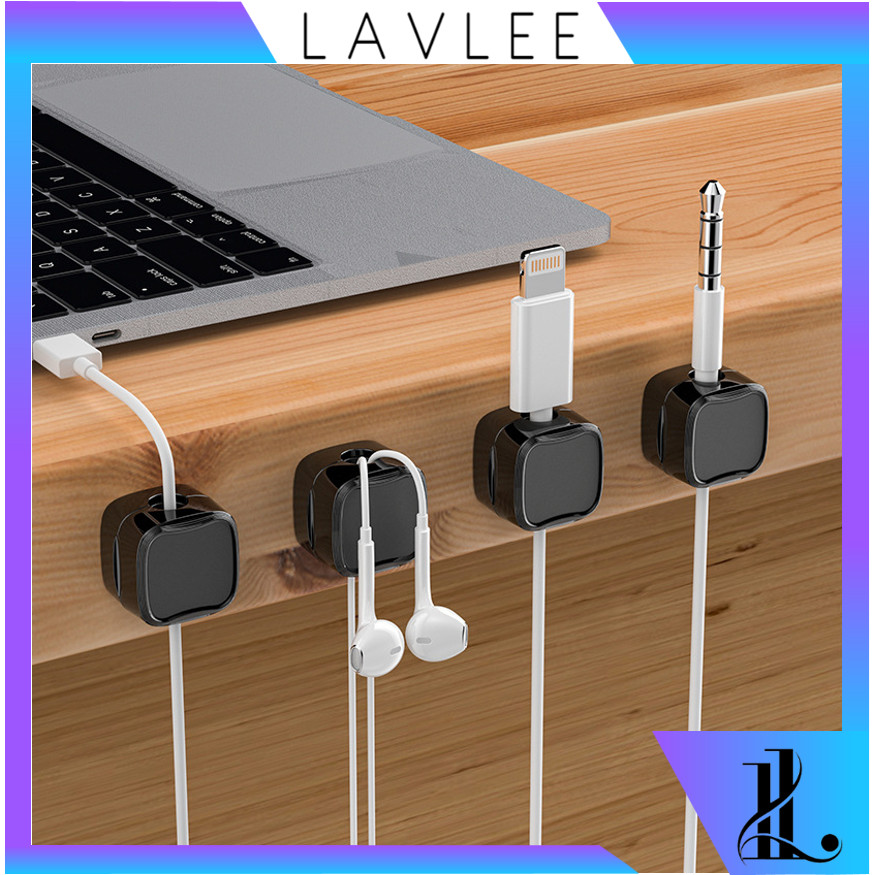 Jual Lavlee - H6395 Cable Holder Organizer 3 PCS / Kabel Klip Magnetic ...