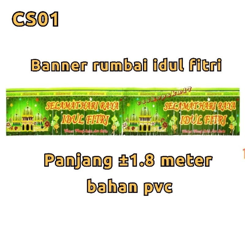 Jual BANNER RUMBAI SELAMAT HARI RAYA IDUL FITRI | Shopee Indonesia