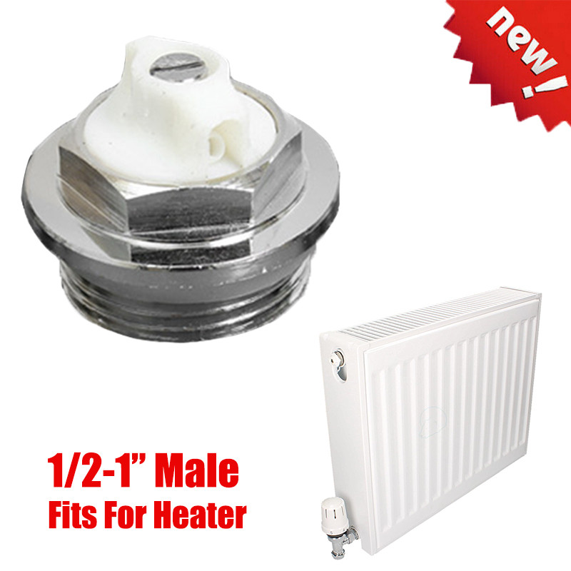 Jual 1Pcs 1" 1/2" Manual Radiator Air Vent Valve Copper Venting Heating ...