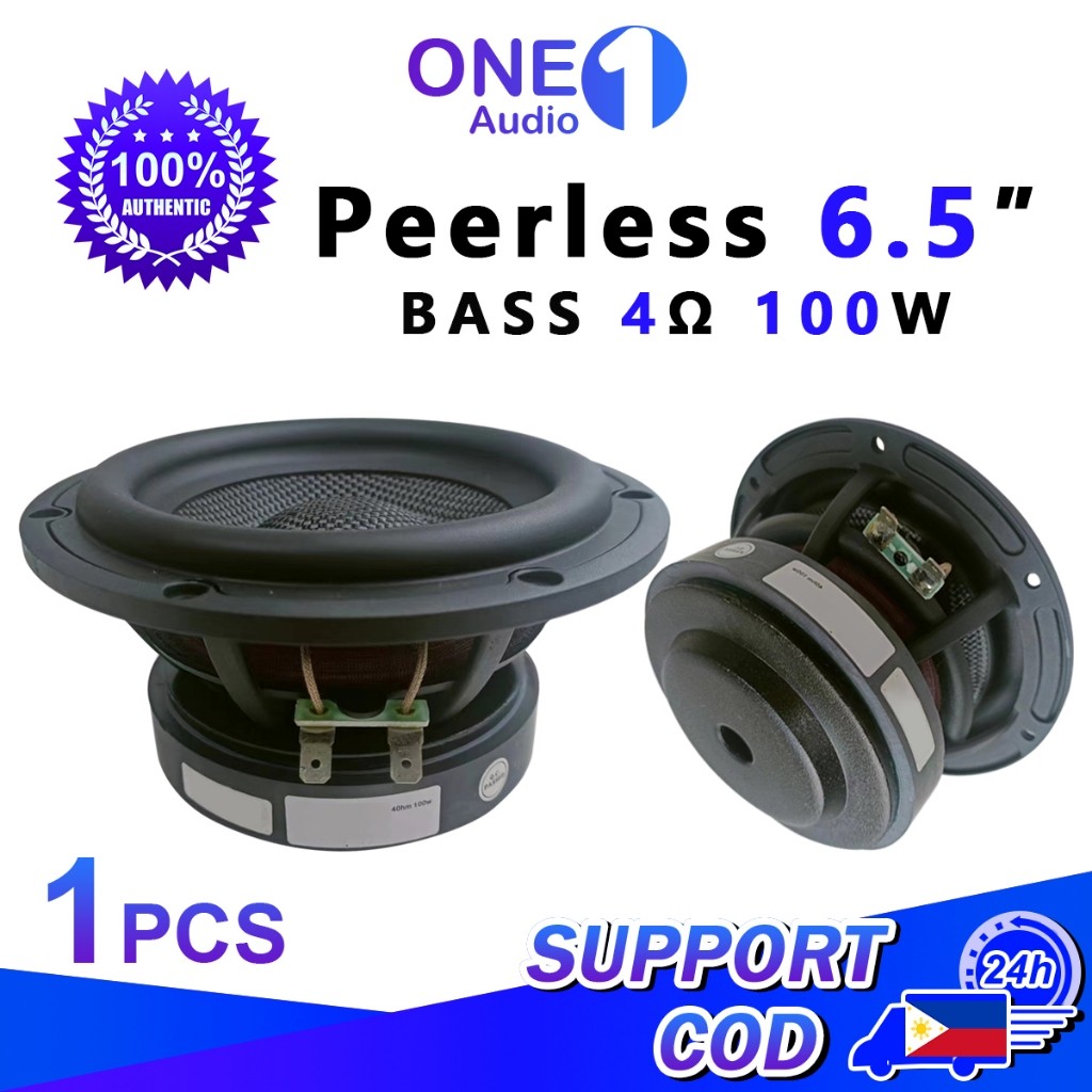 Jual OneAudio Peerless 4Ω 100W Subwoofer Speaker 6.5 inch Speaker BASS ...