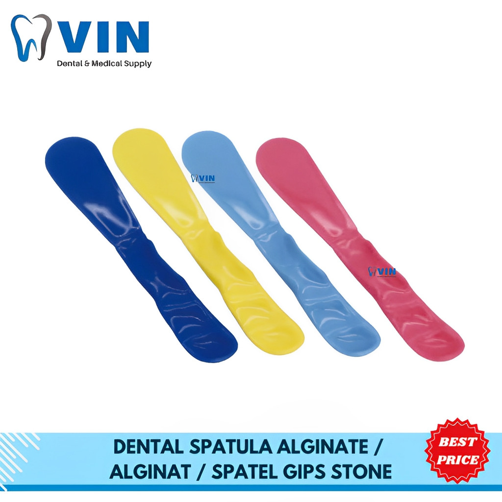 Jual Spatula alginat spatel gips stone mixing impression dental plastic ...