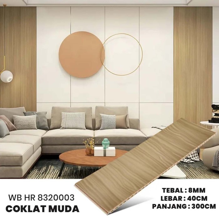 Jual Wallpanel Polos WPC/ Wall Panel Polos PVC/ Wallboard Dinding 3.0 ...