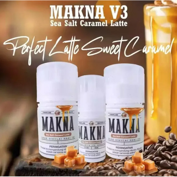 Jual Makna V3 Sea Salt Caramel Latte 60ML | Shopee Indonesia
