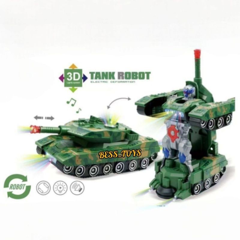 Jual Mainan Anak Mobil Bisa Berubah Tank Robot Combat War Tank ...