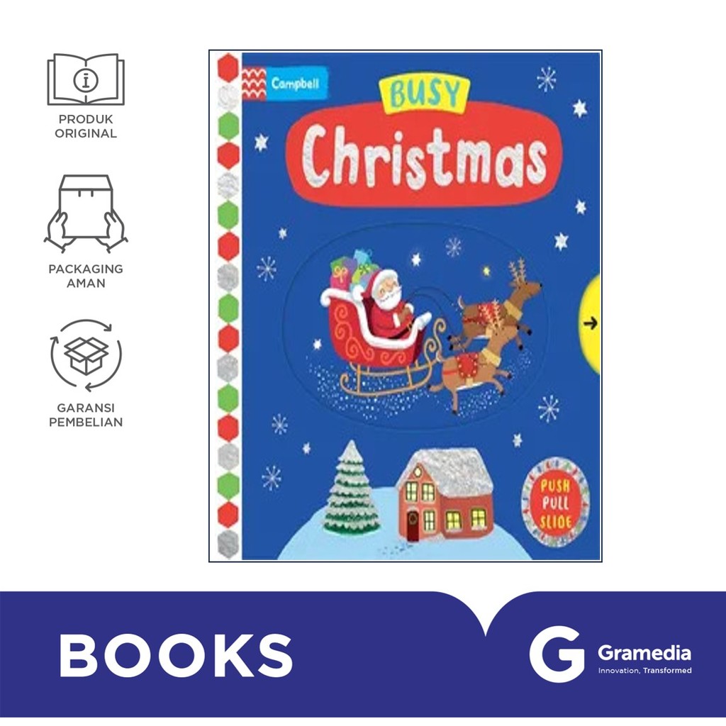 Jual Busy Christmas Board Book ( CAMPBELL BOOKS ) | Shopee Indonesia