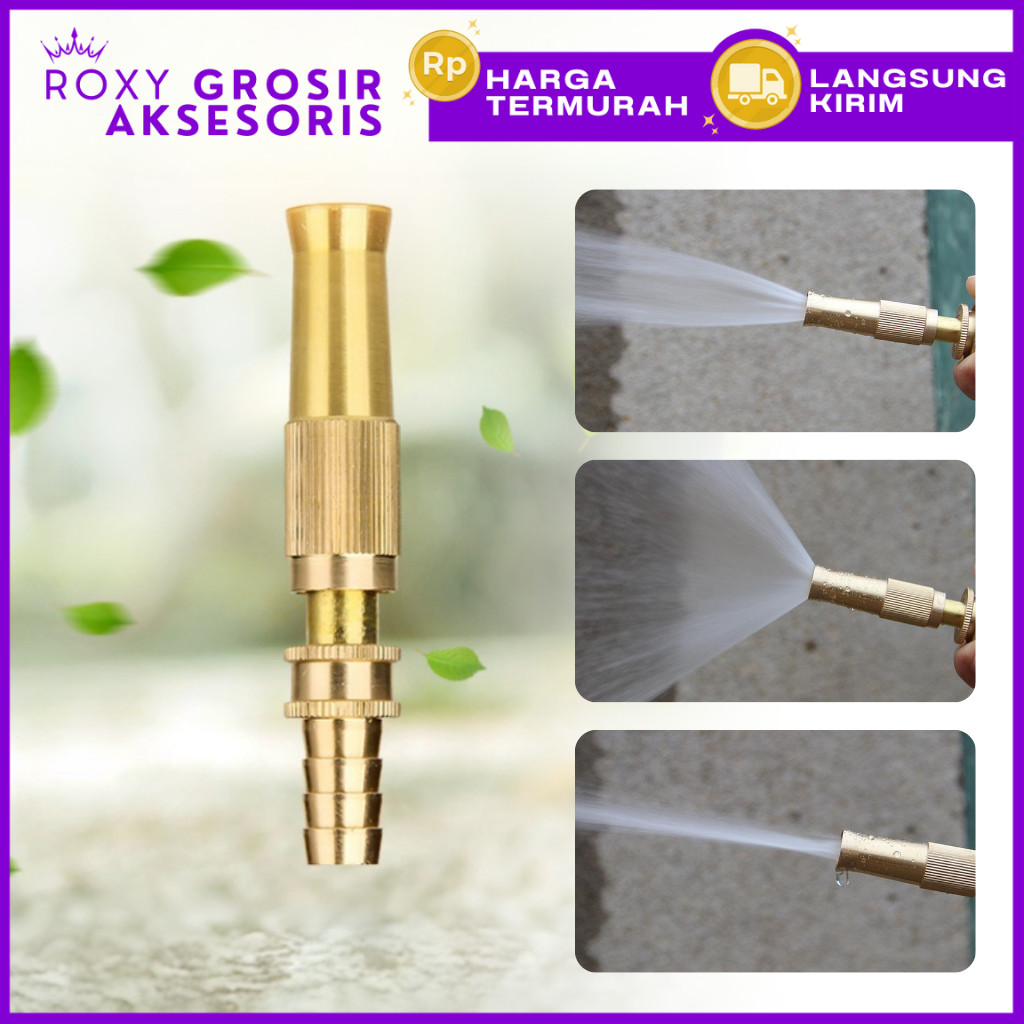 Jual Kepala Sambungan Selang Semprot Air Lurus Stainless Kuningan 3 ...