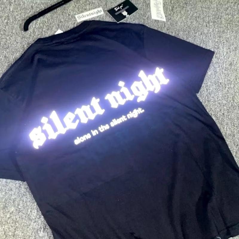 Jual Kaos Distro Reflektif Menyala Silent Night Alone In The Silent ...