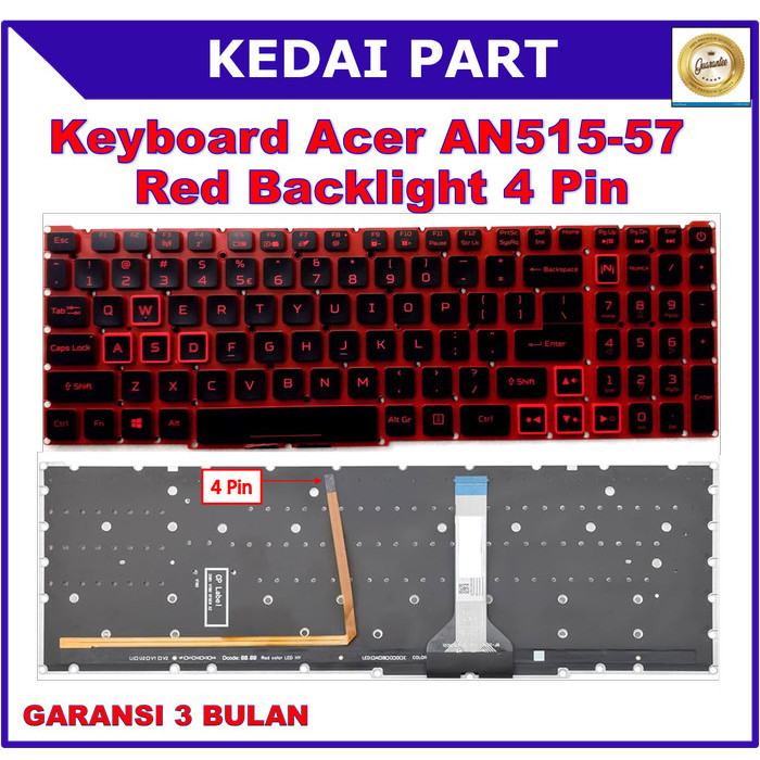 Jual Keyboard Acer Nitro 5 AN515-57 AN517-43 AN517-53 AN517-55 N20C1 ...