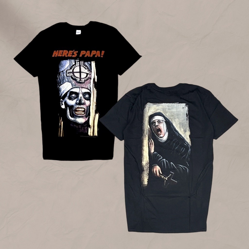 Jual Ghost - Here’s Papa Tshirt - Black T shirt Kaos BAND Cotton Combed ... Jual Ghost - Here’s Papa Tshirt - Black T shirt Kaos BAND Cotton Combed ...