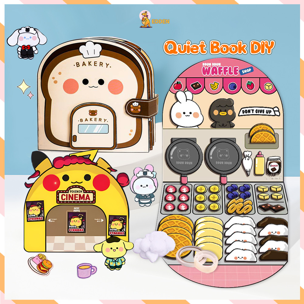 Jual Edden Quiet Book Diy Mainan Edukasi Anak Busy Book Bayi | Shopee ...
