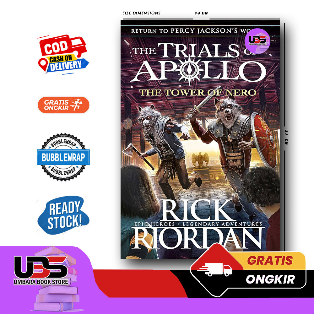 Jual The Trials of Apollo #5: The Tower of Nero - Rick Riordan (English ...