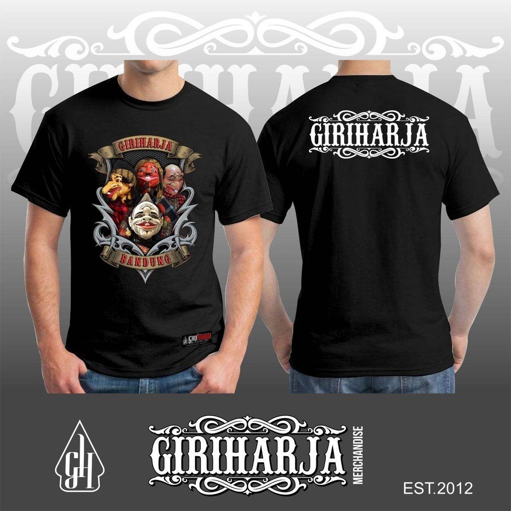 Jual Kaos wayang golek PANAKAWAN / kaos wayang golek Giri Harja / Kaos ...