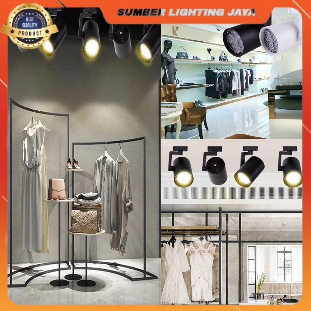 Jual KAP LAMPU SOROT PAR30 K03 PLAFON REL HITAM PUTIH FITTING E27 ...