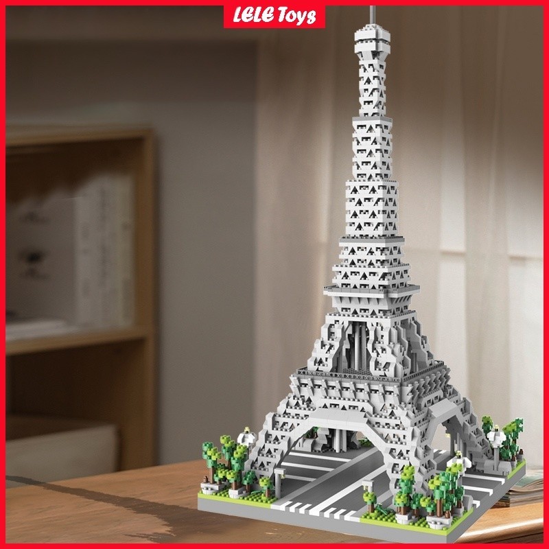 Jual City Mainan Nano Block Menara Eiffel Paris 1765Pcs 3D Model ...